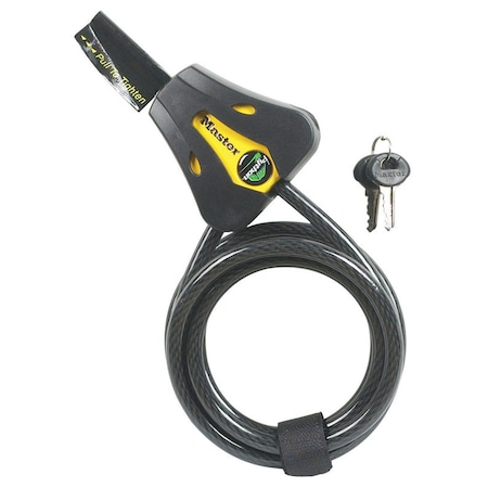 Master Lock Master Lock Python 5/16 in. D X 72 in. L Vinyl Coated Steel Adjustable Locking Cable ...